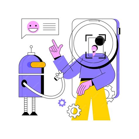 Premium Vector Affective Computing Abstract Concept Vector Illustration