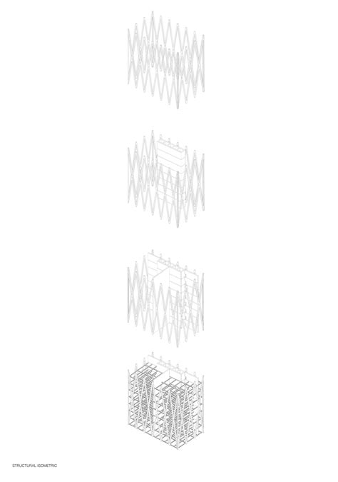 Exploded Isometric Architecture Drawings Isometric Diagram