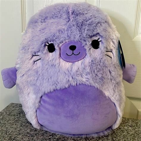 Squishmallows Toys Nwt 2 Ellen The Seal Fuzzamallow Squishmallow Poshmark