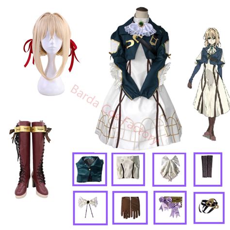 Violet Evergarden Cosplay Costume Lolita Dress Full Set Atelier Yuwa Ciao Jp