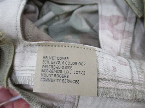 New Army Ocp Ach Mich Ech Helmet Cover Envg Psq 20 Large X Large W Ir