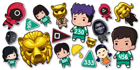 Chibi Squid Game Cursor Collection Custom Cursor