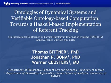 ontologies of dynamical systems and verifiable ontology based