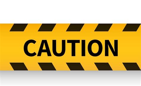 Premium Vector Caution Tape Yellow Ribbon Danger Warning Barrier