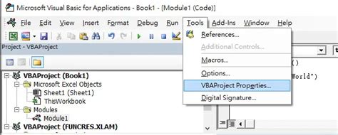 Protect Vba Code With Password 02 Access Exceltips