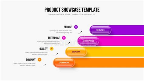Modern Report 4 Element Diagram Slideshow Design Stock Vector Illustration Of Diagram Vector