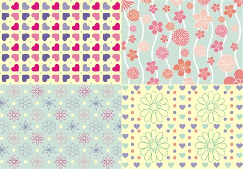 Girly Patterns Vector Download Free Vector Art Stock Graphics And Images