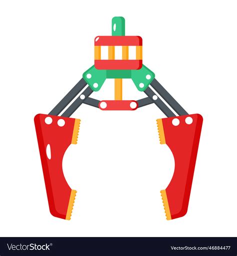 robotic claw royalty free vector image vectorstock
