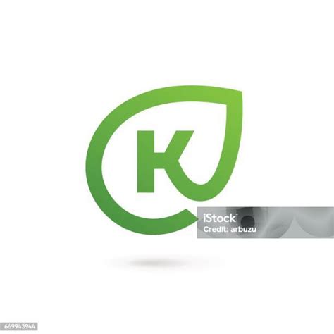 알파벳 K 에코 잎 아이콘크기 디자인 템플릿 요소는 알파벳 K에 대한 스톡 벡터 아트 및 기타 이미지 알파벳 K 0명