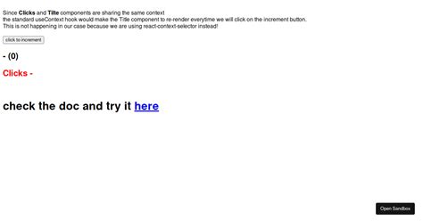 Clean Context Example Forked Codesandbox
