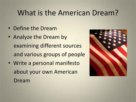 Ppt What Is The American Dream” Powerpoint Presentation Id2272907