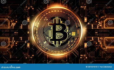 Bitcoin Big Data Cybersecurity Conceptual Background Bronze Black
