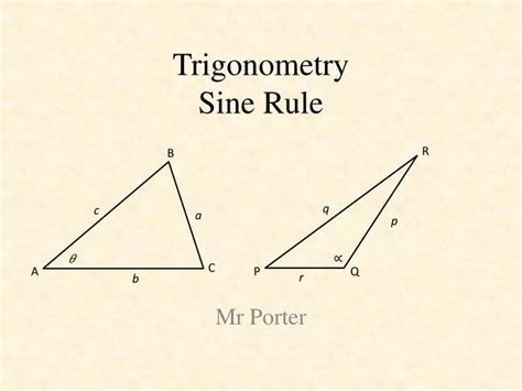 PPT Trigonometry Sine Rule PowerPoint Presentation Free Download ID