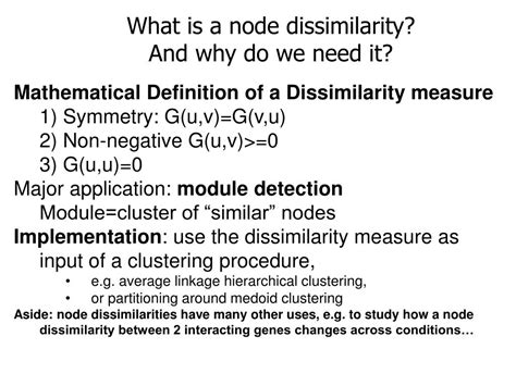 PPT The Generalized Topological Overlap Matrix In Biological Network Analysis PowerPoint