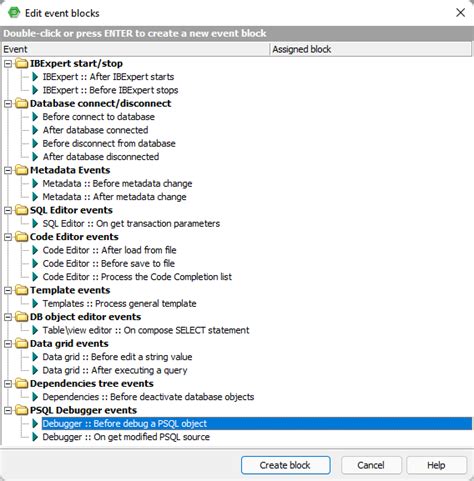 The Database Experts Docadvanced Debugging Event Block