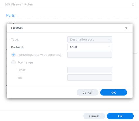 Synology Allow Incoming Icmp Pings In The Firewall
