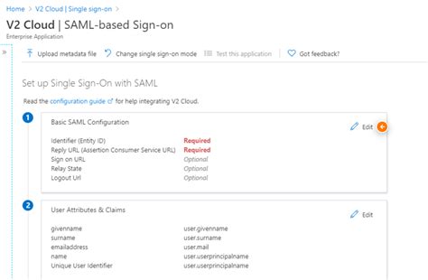 How To Setup Sso In Azure Ad V2 Cloud
