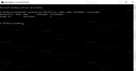 Get Motherboard Information Via Command Prompt In Windows
