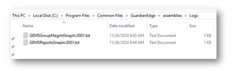 log location c program files common files guardianedge assemblies logs