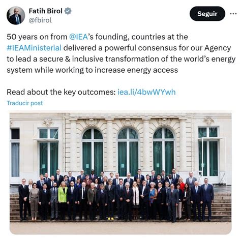 Iea Ministerial Meeting And 50th Anniversary Member Countries