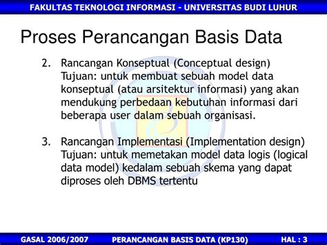 PPT PERANCANGAN BASIS DATA PowerPoint Presentation Free Download ID 3772801
