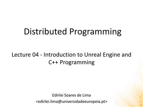 PDF Introduction To Unreal Engine And C Programmingedirlei Dgb Br Aulas Dp DP Lecture