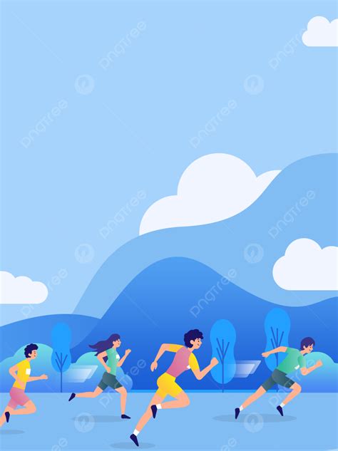 스포츠 헬스 달리기 달리기 배경 배경 화면 및 일러스트 무료 다운로드 Pngtree