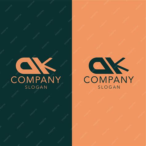 Premium Vector Modern Monogram Initial Letter Dk Logo Design Template