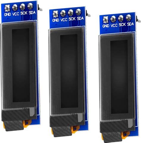 Azdelivery 3 X 091 Inch Oled 128 X 32 Pixels Ssd1306 I2c Display