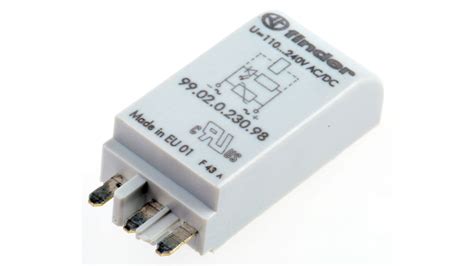 99 02 0 230 98 Finder Pluggable Function Module Led Varistor Rs