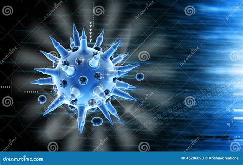 Flu Virus Stock Illustration Illustration Of Human Dimensional 45286693