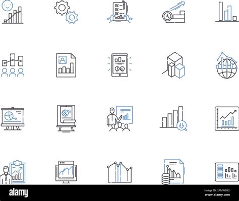 charts and diagrams outline icons collection charts diagrams graphs maps plots figures