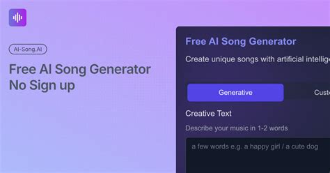 AI-Song - Free Online AI Song & Music Generator