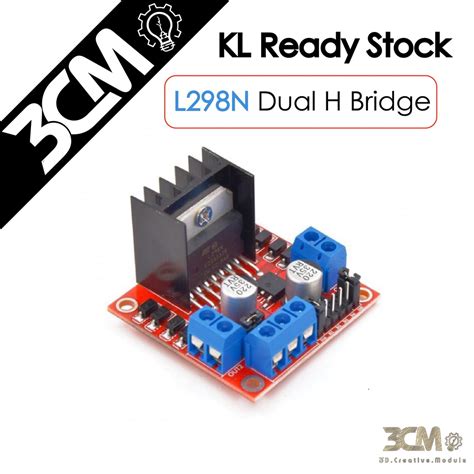 Ready Stock 🔥l298n Dual H Bridge Dc Stepper Motor Drive Controller