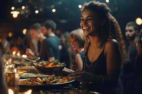 Premium Photo Photo Of People Of Various Ethnicities Enjoying A Food Tasting Event Diversity