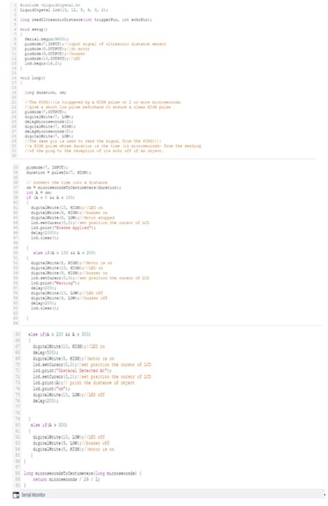 Designing A Vehicle Collison Avoidance Safety System Using Arduino