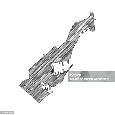 모나코의 낙서지도 검은 그림 흰색 배경에 연필 스케치 벡터 일러스트 레이 션 Eps10 개념에 대한 스톡 벡터 아트 및 기타 이미지 Istock