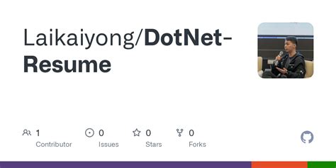 Github Laikaiyongdotnet Resume