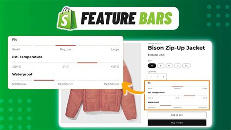 product feature bars shopify no code tutorial youtube