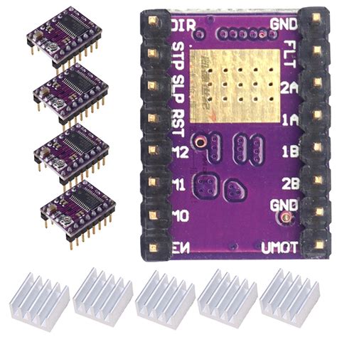 5 Set New Drv8825 Stepper Motor Driver Module 3d Printer Accessories Stepstick Shopee Thailand