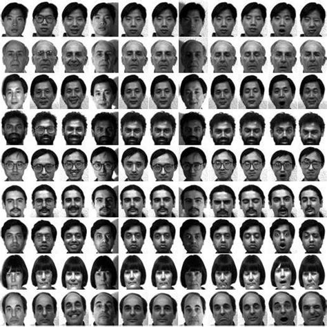 The Face Image Data From The Orl Database Download Scientific Diagram