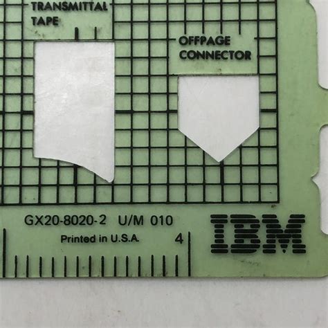 Vintage Ibm Flowchart Template Etsy