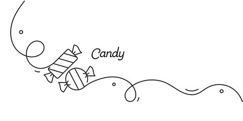 사탕 아이콘의 하나의 연속 선 그리기 단일 라인 벡터 일러스트 레이 션 0명에 대한 스톡 벡터 아트 및 기타 이미지 0명 개념 건강에 좋지 않은 음식 Istock