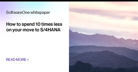 Osmin Santa Cruz On Linkedin How To Spend 10 Times Less On Your Move To S4hana