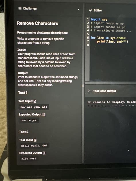 Solved Remove Charactersprogramming Challenge