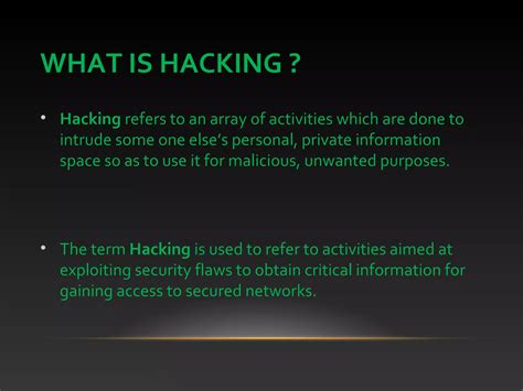 All About Hacking Ppt