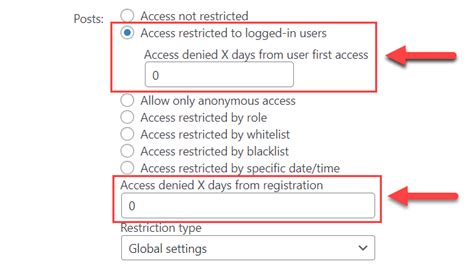 Cm Site Access Restriction Types Of Content Restriction Content