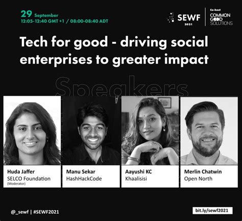 Manu Sekar On Linkedin Techforgood Socialimpact Sewf