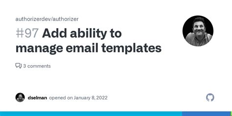 add ability to manage email templates · issue 97 · authorizerdev