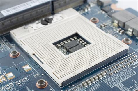 CPU Socket In An Angled View Stock Photo Image Of Lock Information